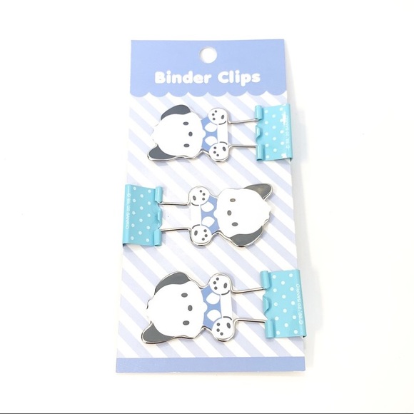 Sanrio | Office | Sanrio Pochacco Binder Clips X3 | Poshmark
